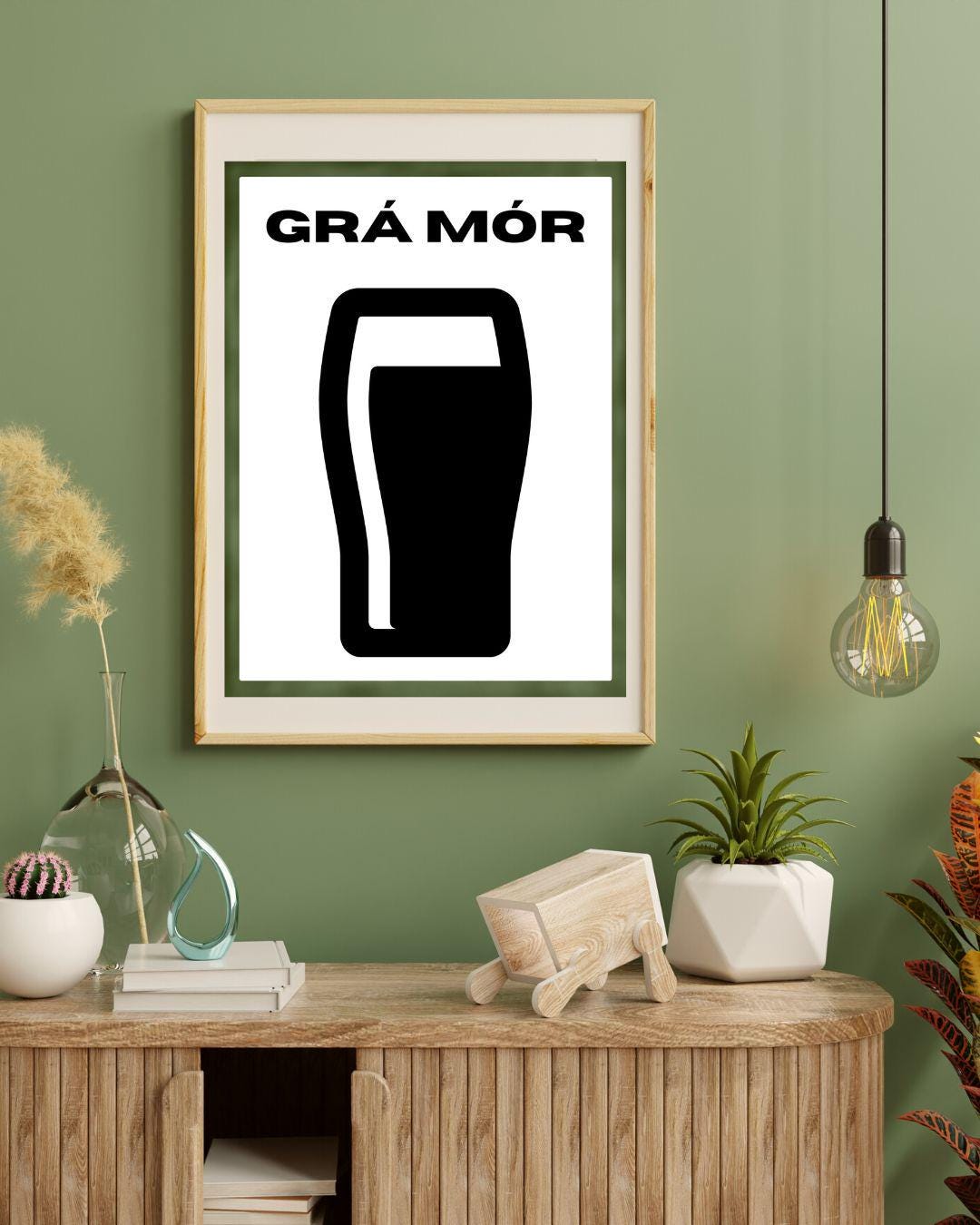 Grá Mór Guinness Bold Text Wall Print - Etsy