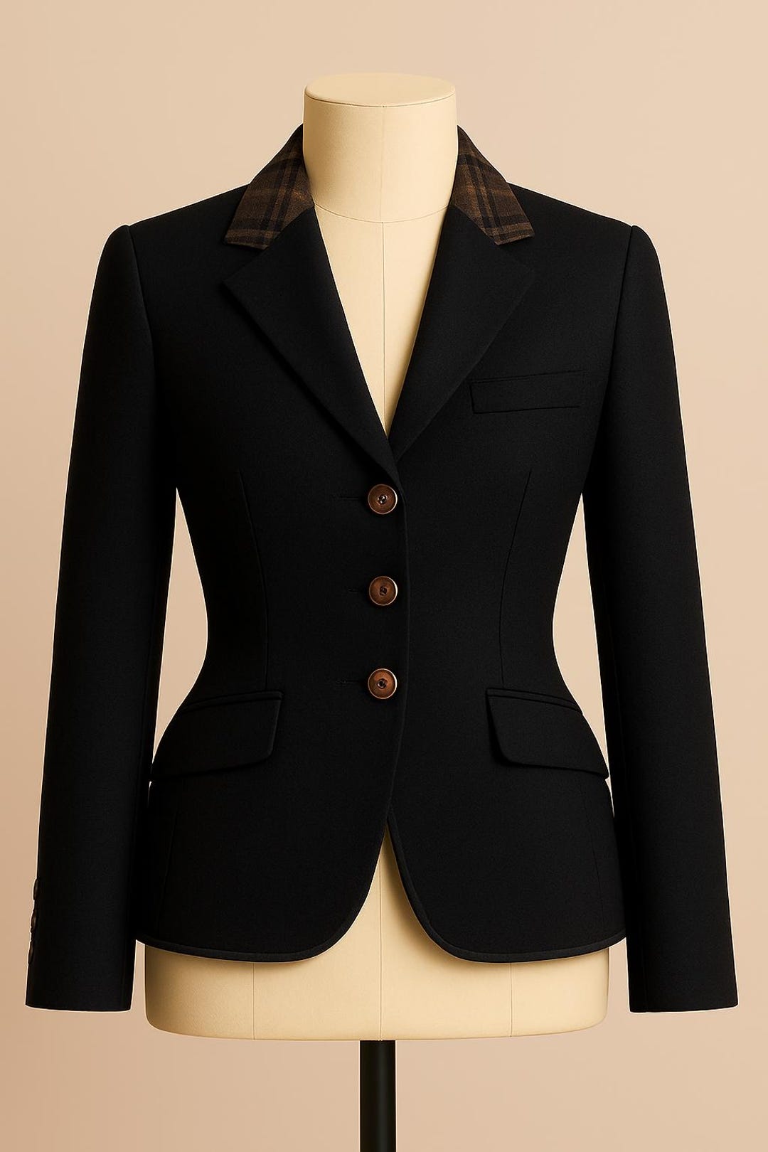 Women's Black Equestrian Show Jacket: Tailored Hunt Coat - Etsy