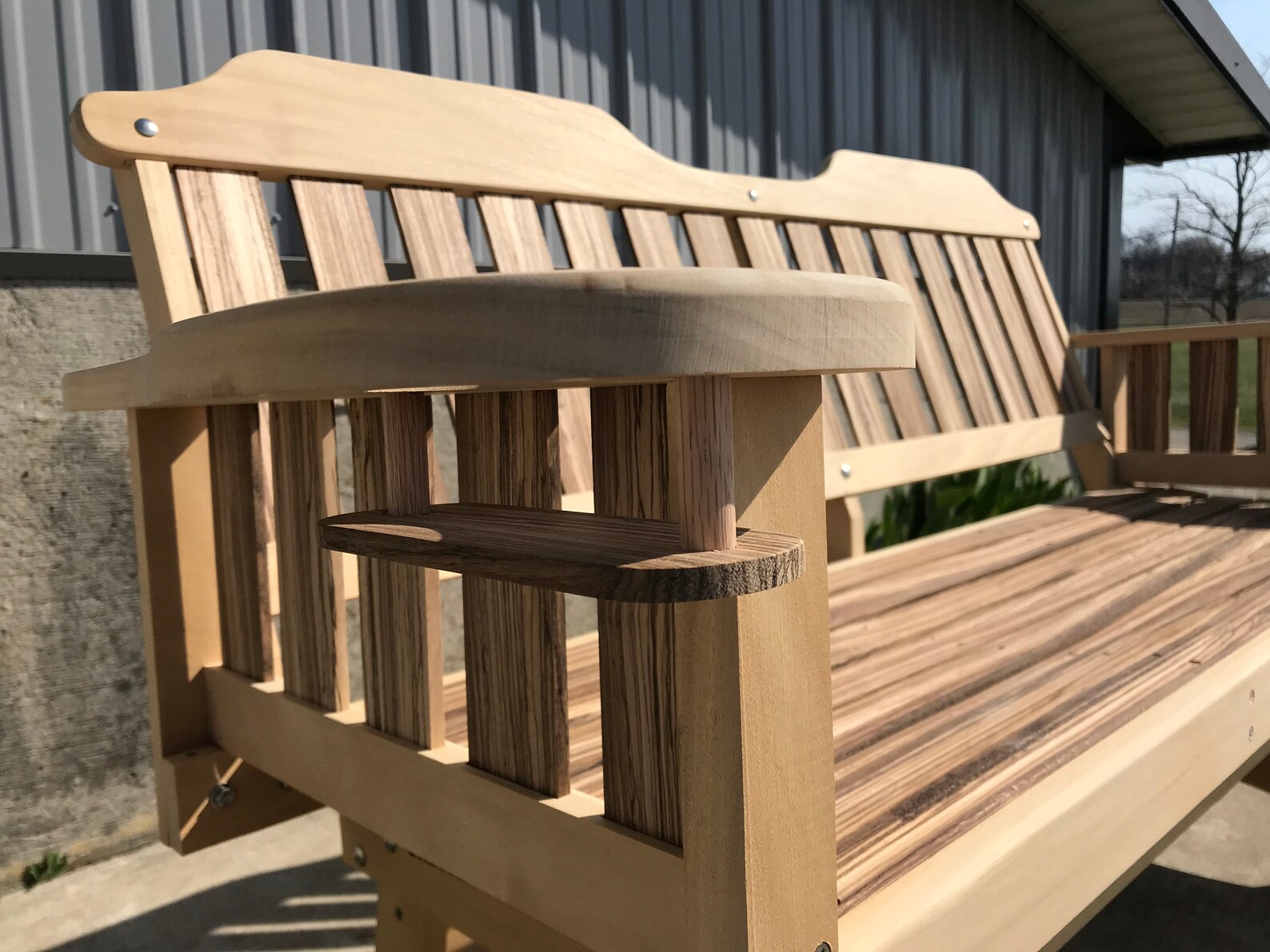 EXOTIC HARDWOOD Custom Glider With Additional Accessories - Etsy