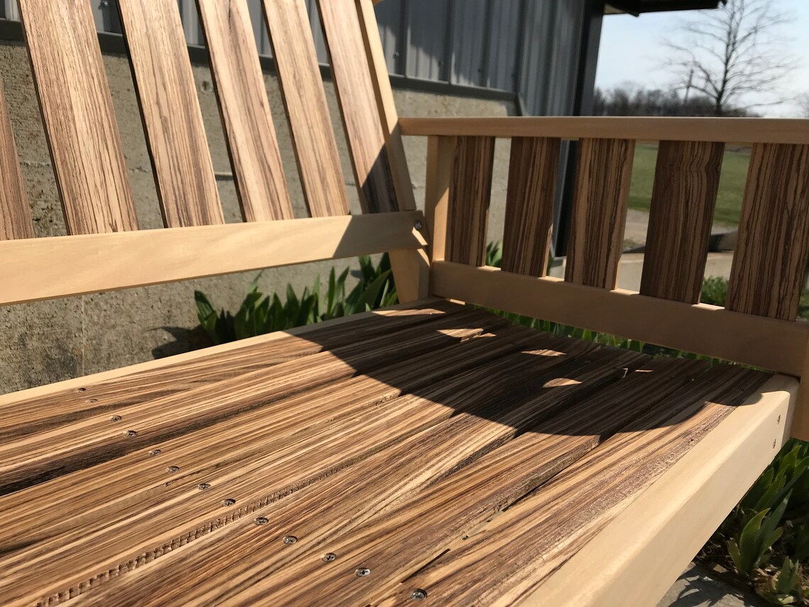 EXOTIC HARDWOOD Custom Glider With Additional Accessories - Etsy