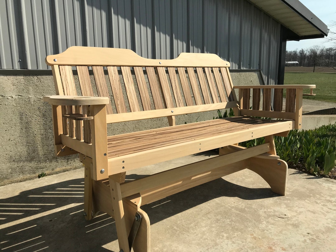 EXOTIC HARDWOOD Custom Glider With Additional Accessories - Etsy