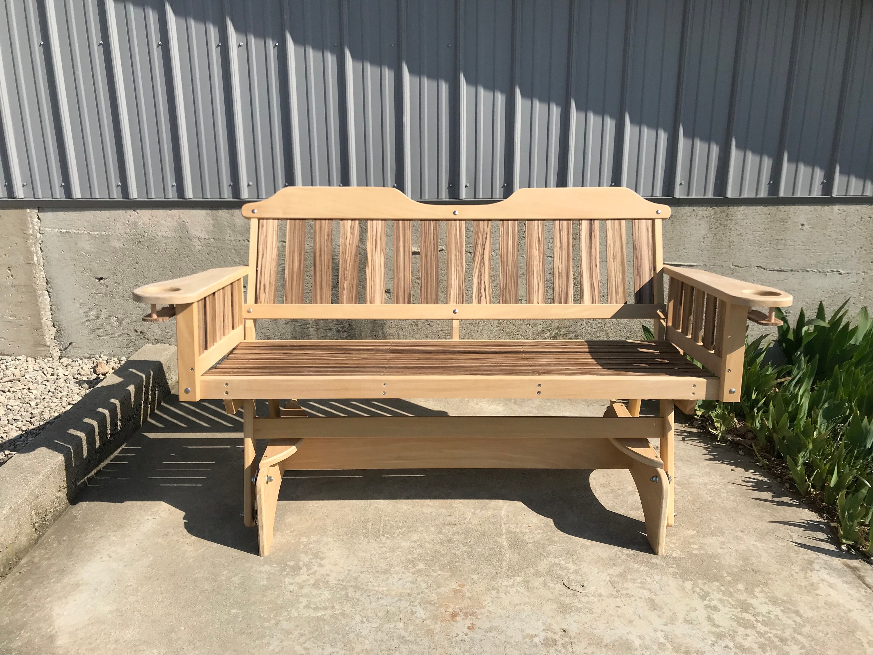 EXOTIC HARDWOOD Custom Glider With Additional Accessories - Etsy