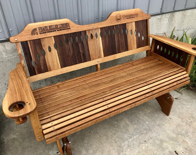 Handmade Oak/walnut Glider - Etsy