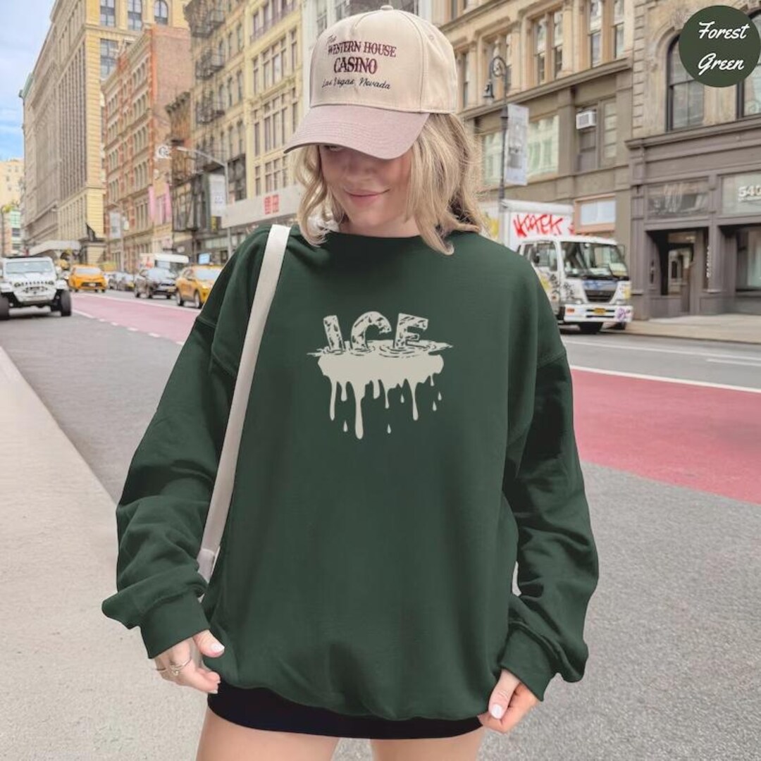 Subtle Anti ICE Sweatshirt, Ice Melting Hoodie, No Human is Illegal ...