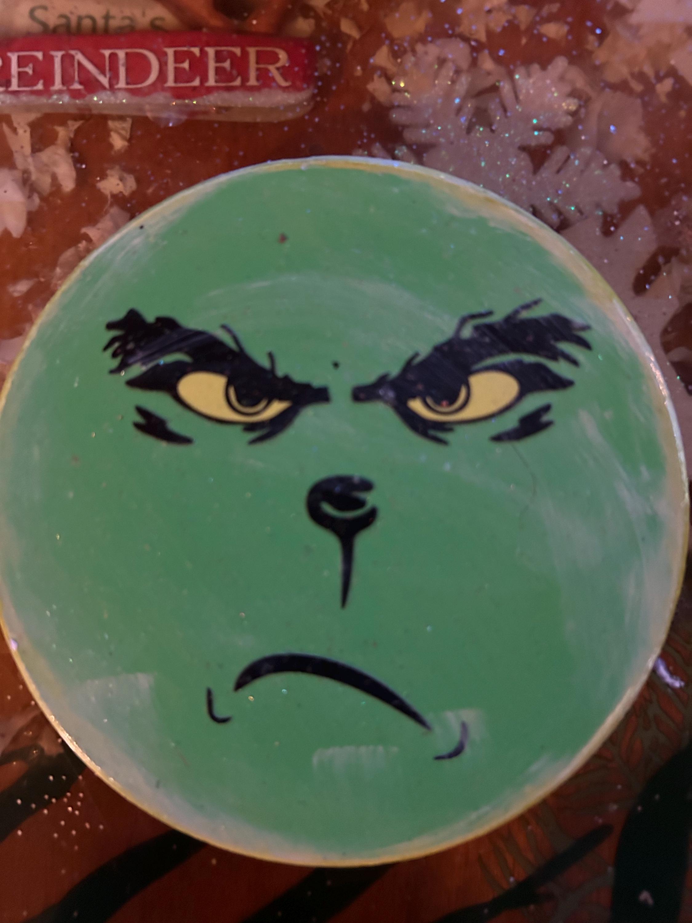 Set of 4 Grinch Coasters - Etsy