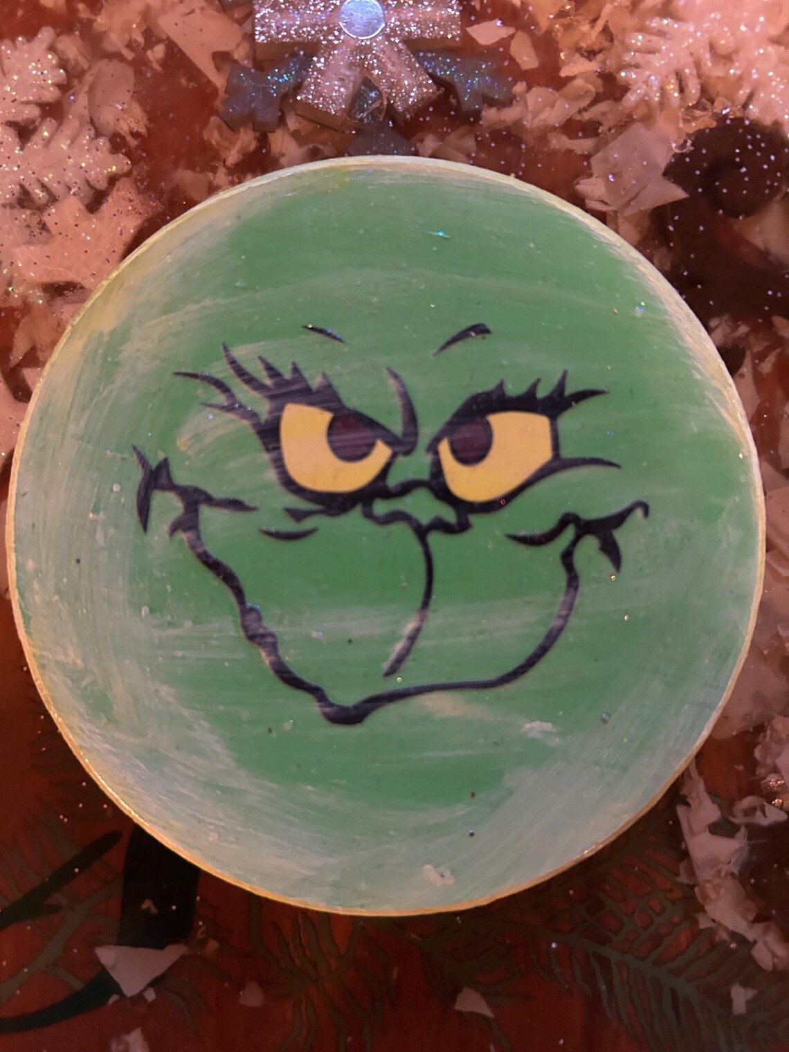 Set of 4 Grinch Coasters - Etsy