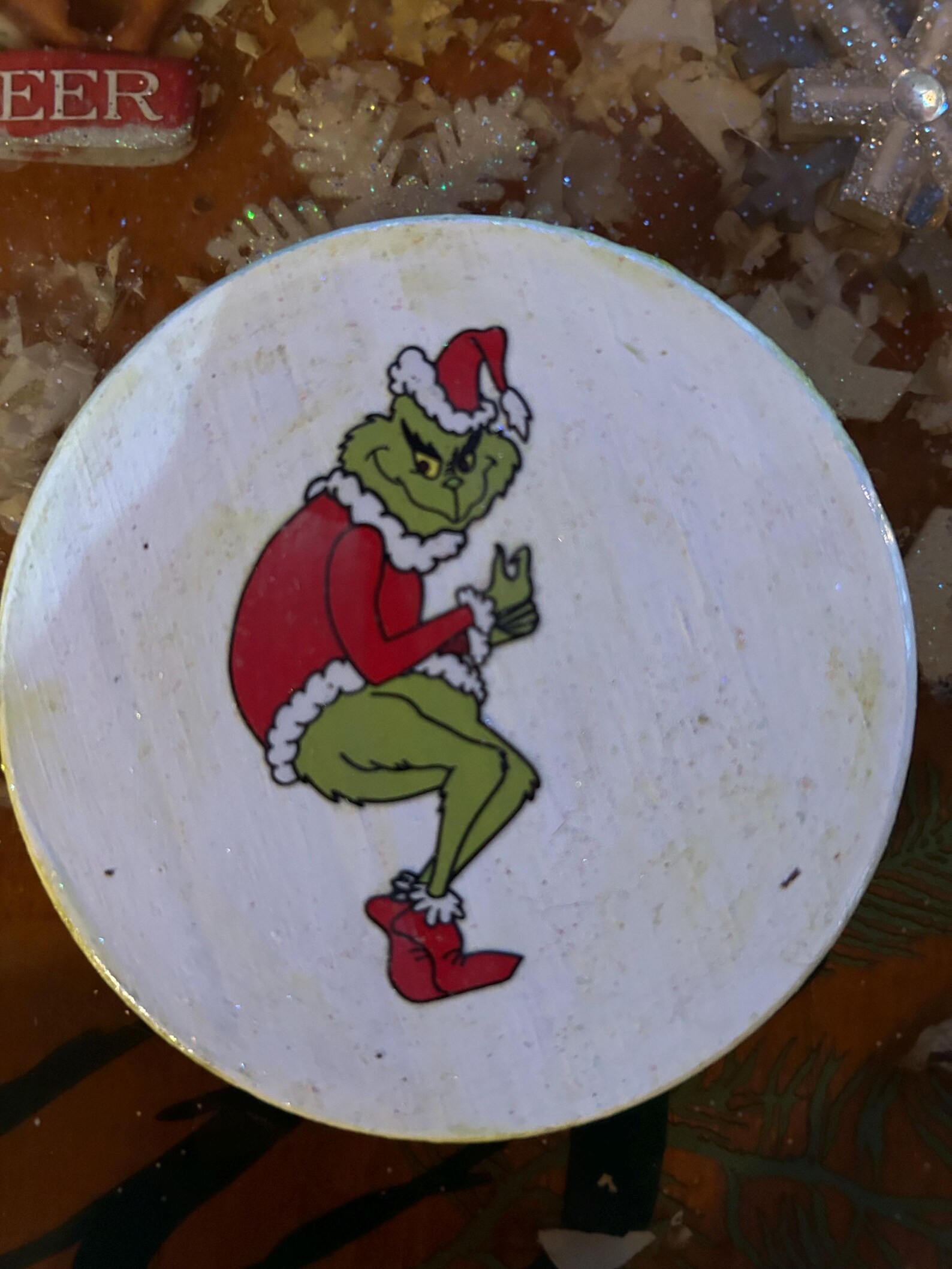 Set of 4 Grinch Coasters - Etsy
