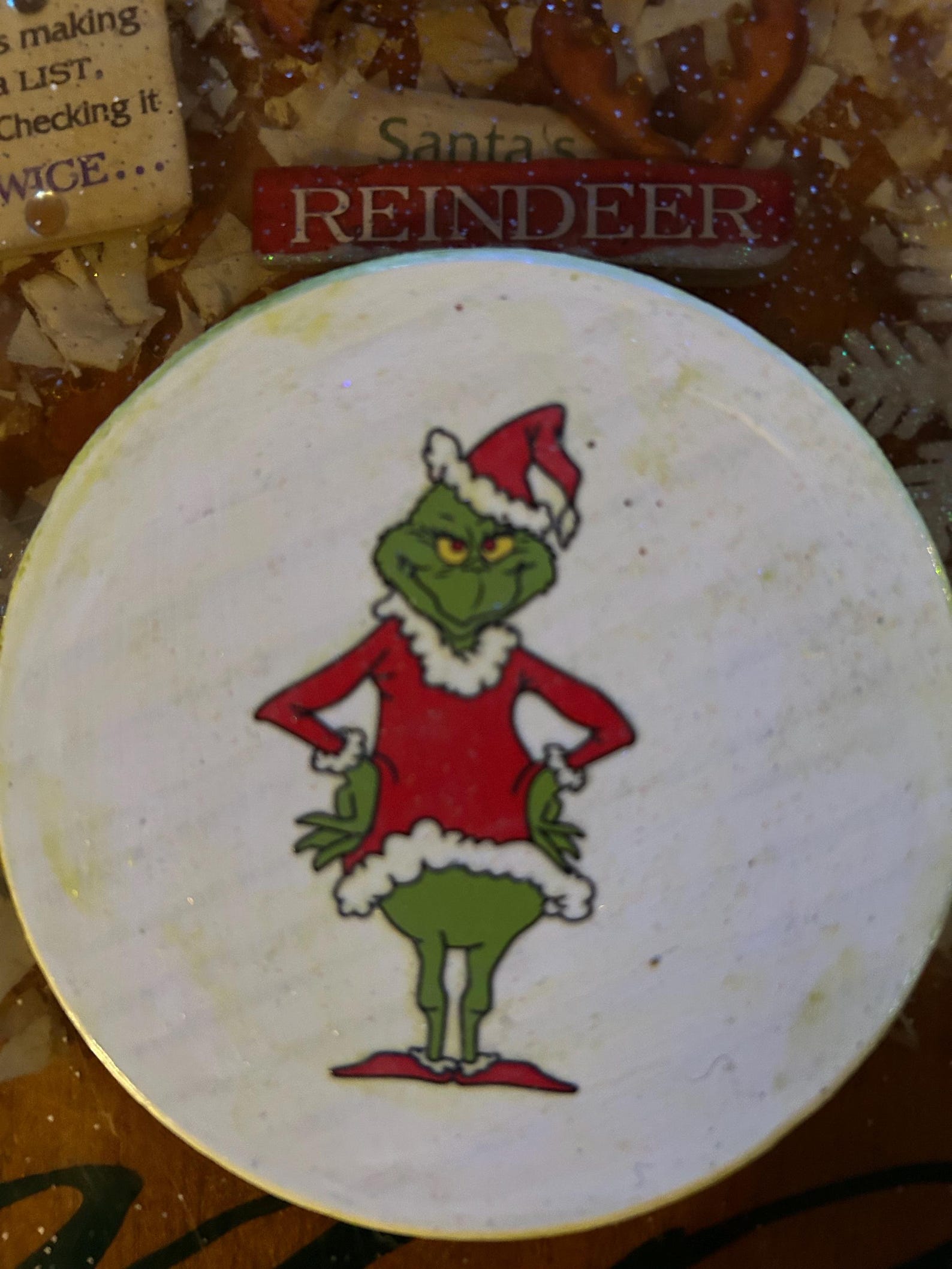 Set of 4 Grinch Coasters - Etsy
