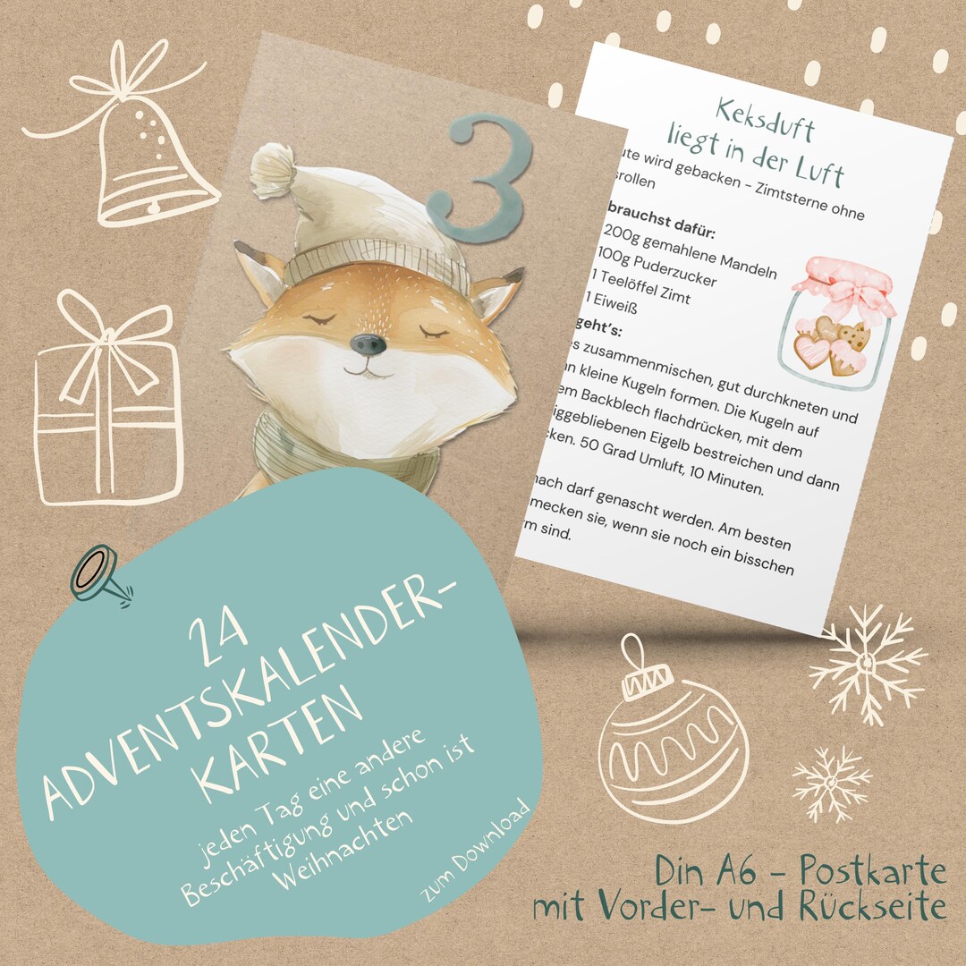 24 Advent Calendar Cards – a New Task Every Day to Sweeten the Advent ...