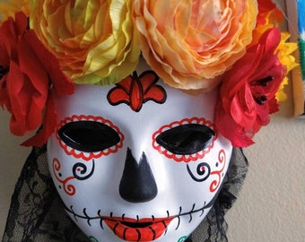 Sugar Skull Mask - Etsy