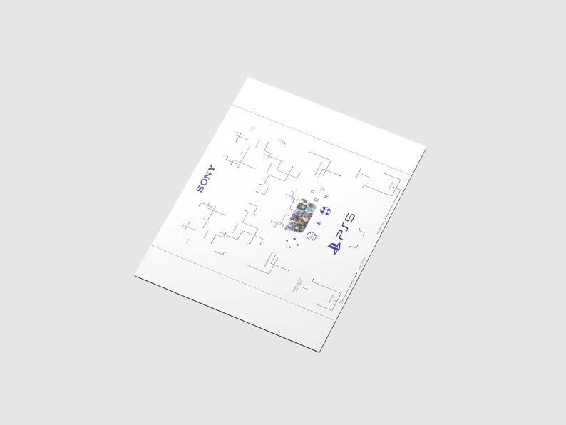PS5 Dualsense Controller Teardown Art – Gaming Wall Decor (digital ...