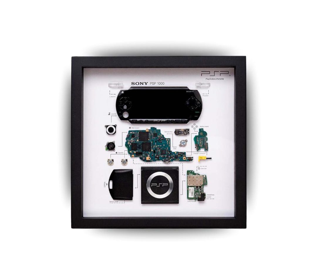 Sony PSP 1000 Teardown Art: Retro Game Console Poster (digital Download ...