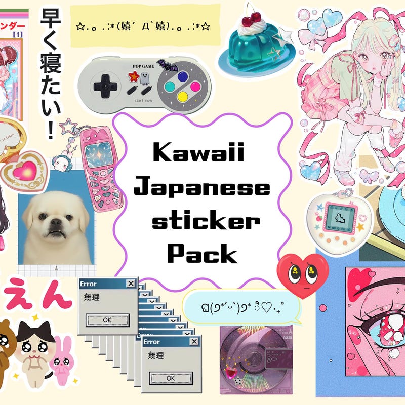 Japanese Sticker Pack - Etsy