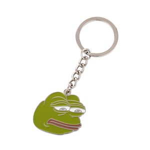 Metal Enamel Collectible Internet Meme Sad Pepe Frog Keyring - Etsy