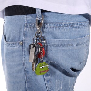 Metal Enamel Collectible Internet Meme Sad Pepe Frog Keyring - Etsy