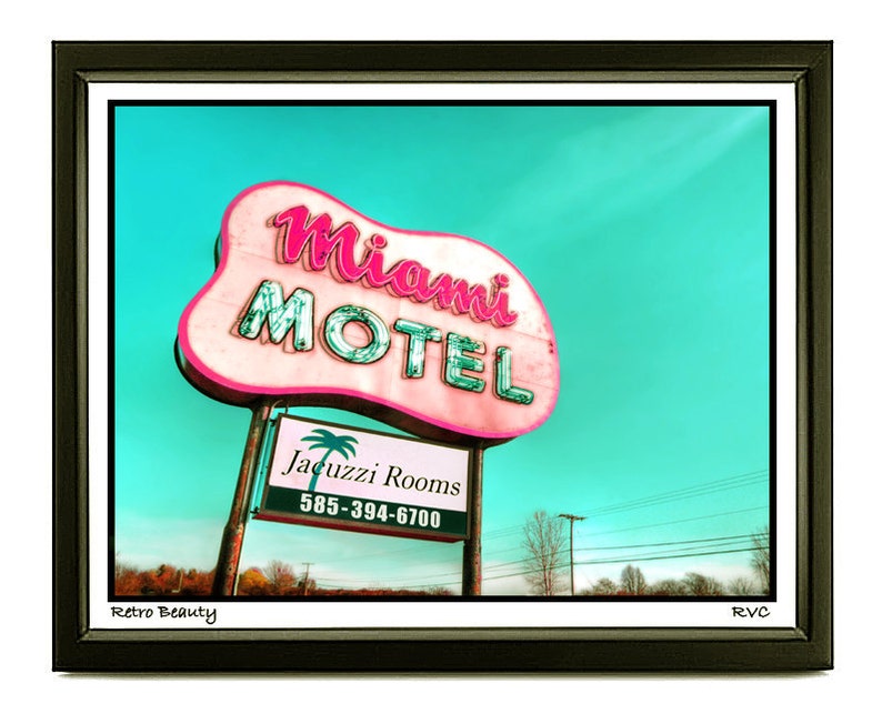 Retro Sign Atomic Mid Century Modern Miami | Etsy