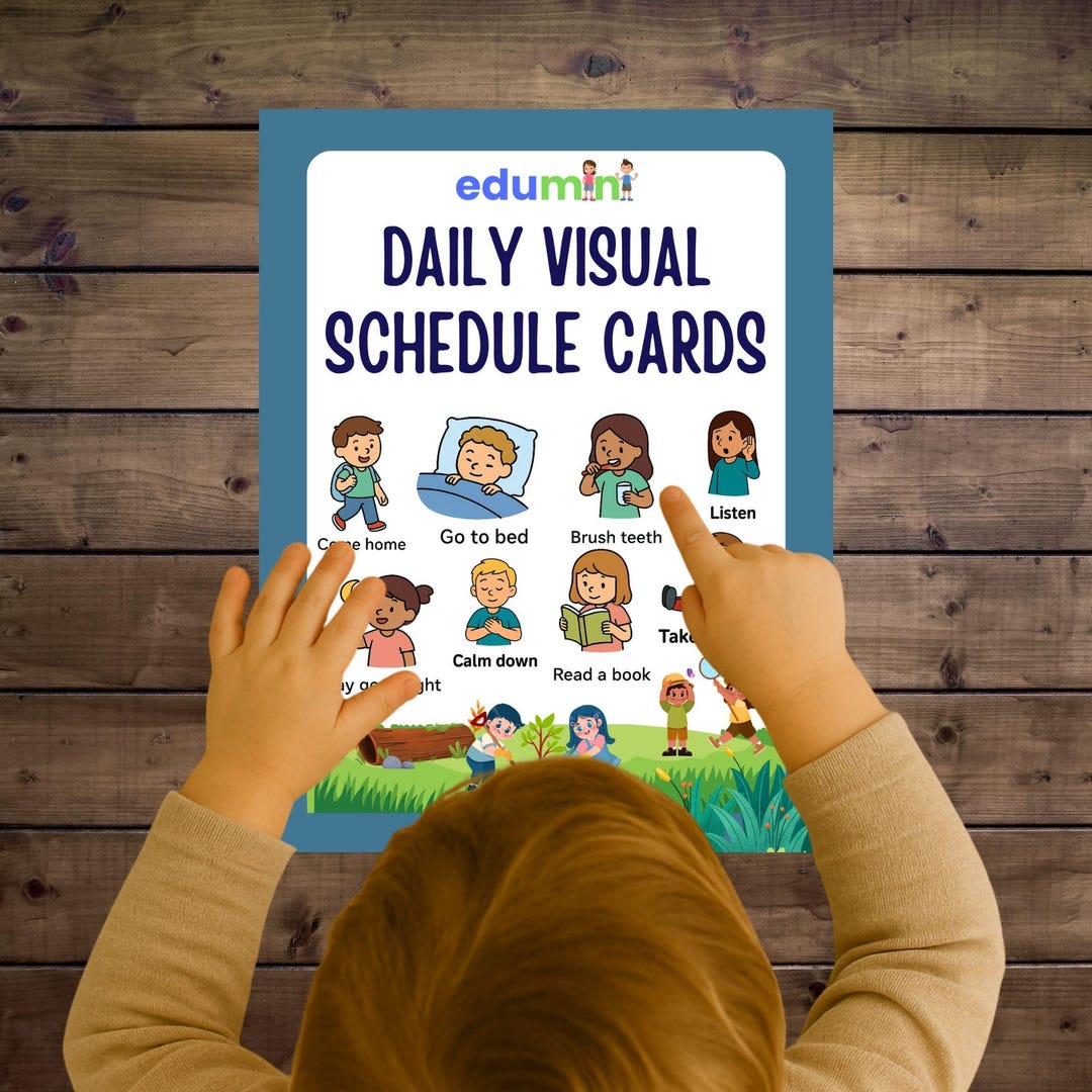 Visual Schedule Cards: Autism, ADHD, Special Needs (instant Download ...