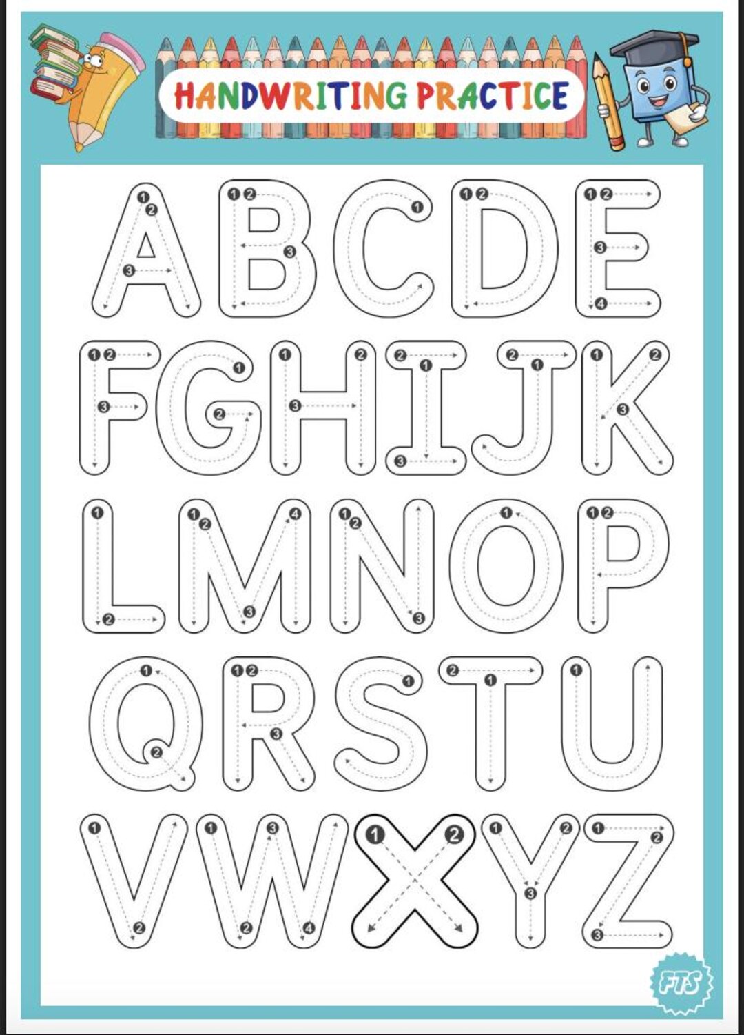 Kids Tracing Activity Book – Alphabet, Numbers & Shapes Practice ...