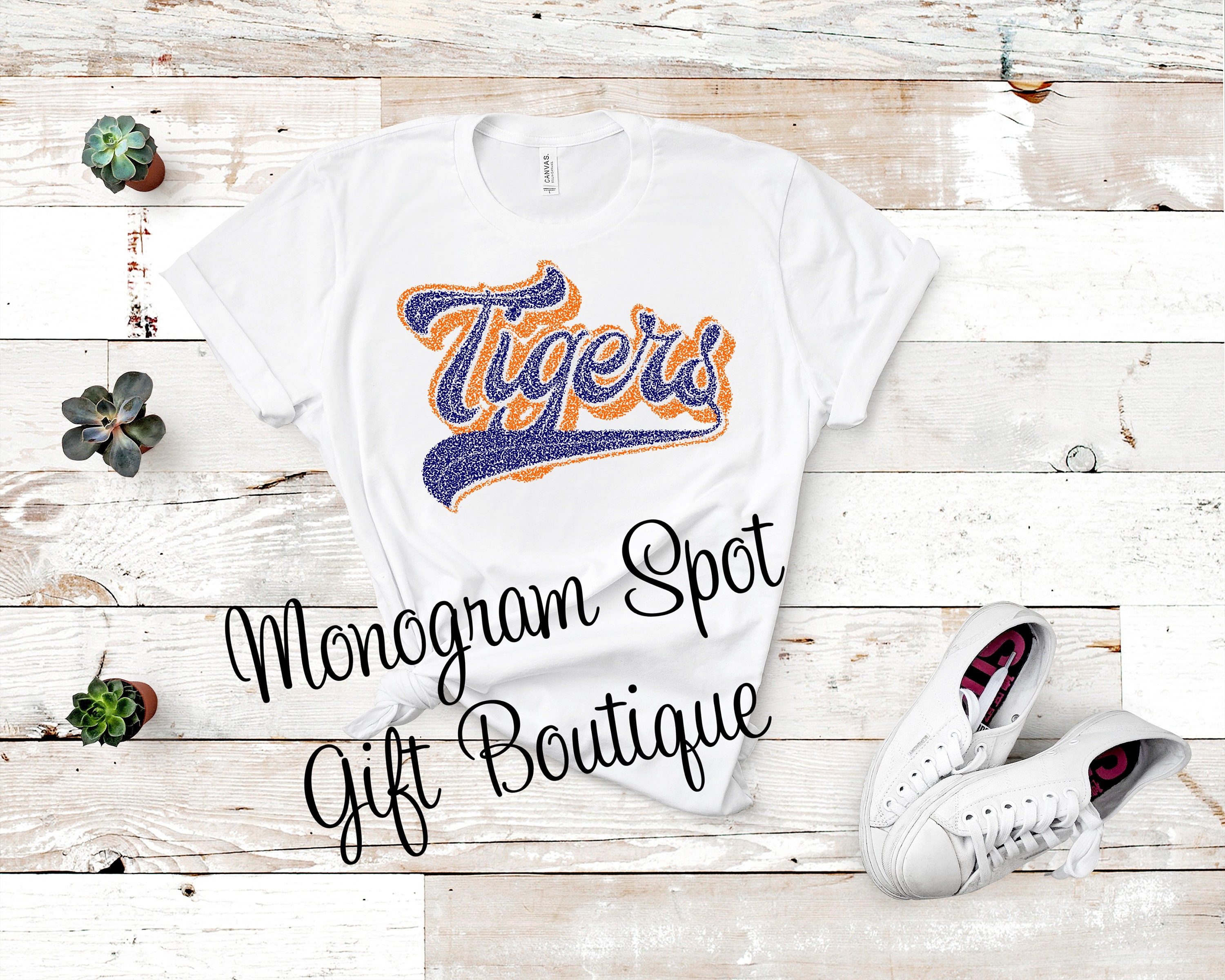 Tigers Word Art Orange and Blue Sublimation Design PNG Distressed - Etsy