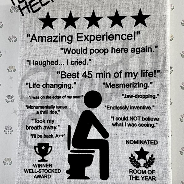 Bathroom Award - Etsy