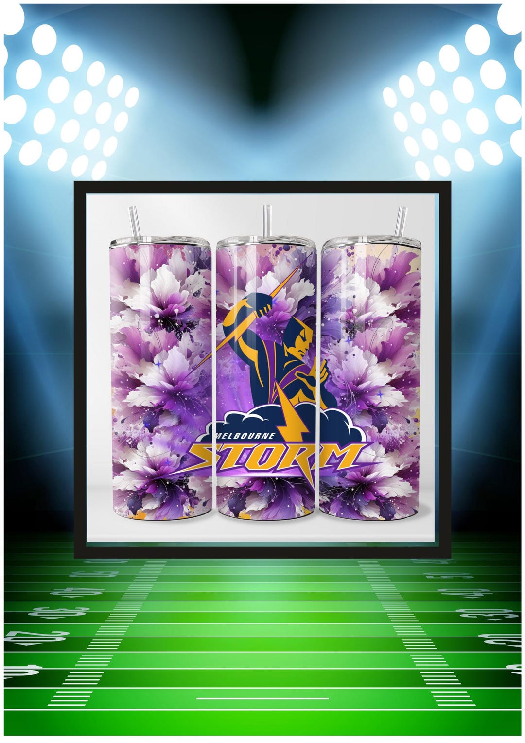 NRL Melbourne Storms Png, Nrl Tumbler PNG, 20 Oz Skinny Tumbler Wrap ...