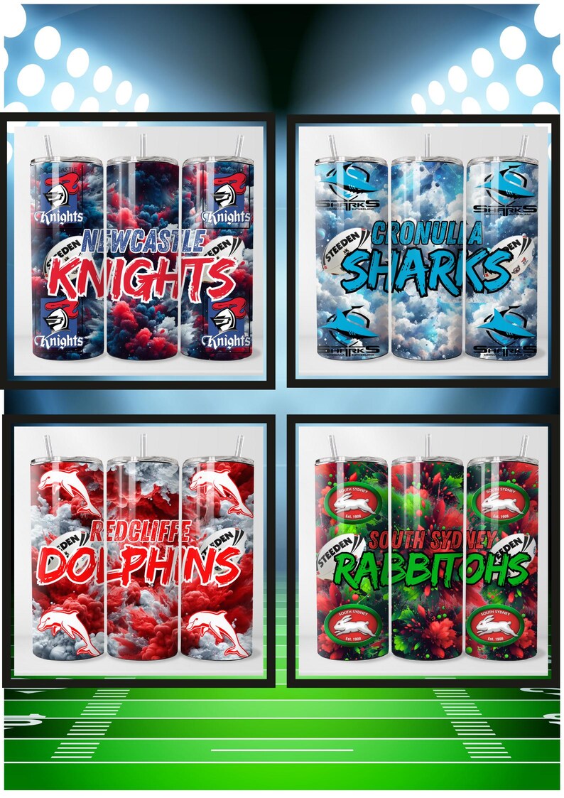 MEGA NRL Bundle - 17 Teams, 2 Different Designs, 20oz Sublimation ...