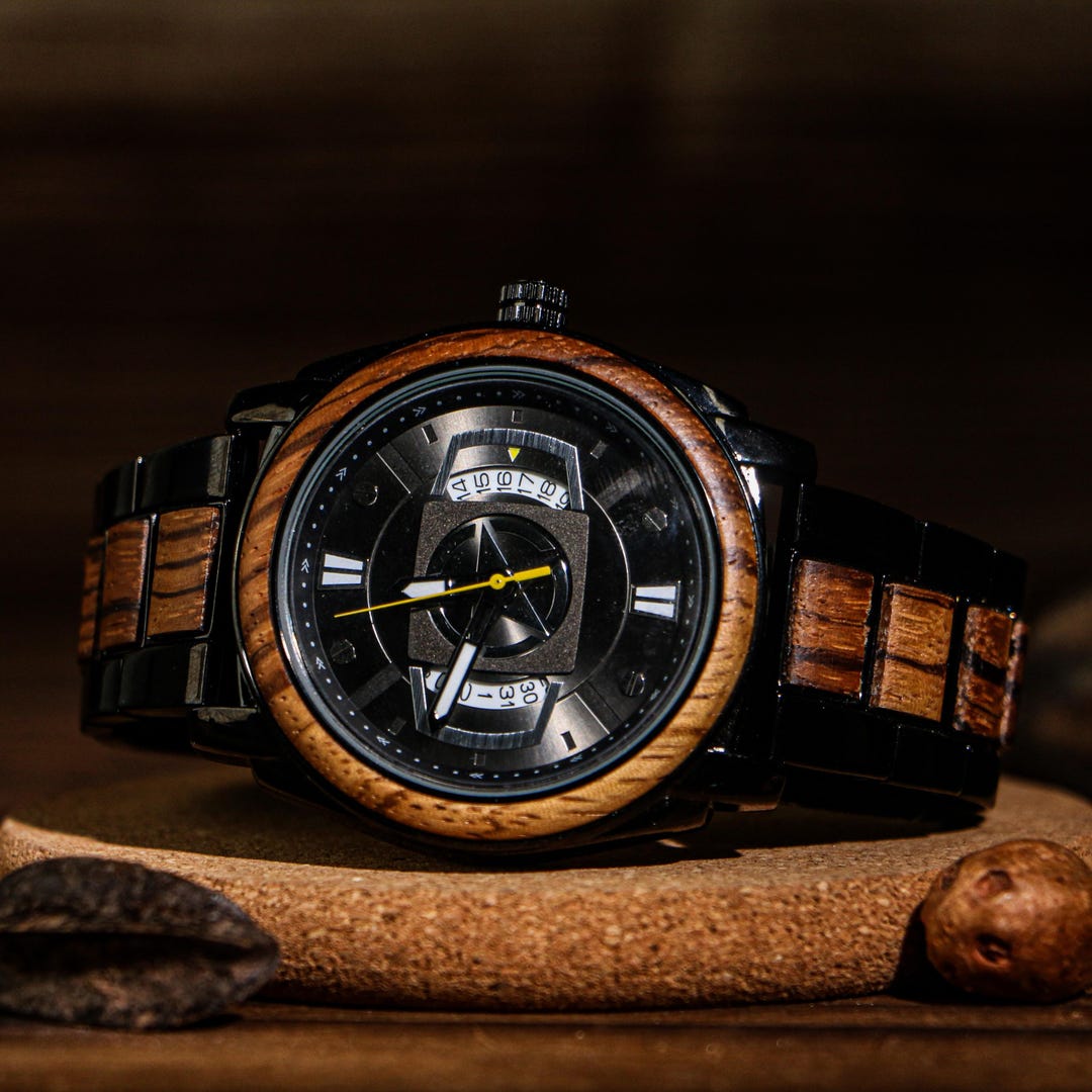 Personalized Watch Gift for Him,custom Wooden Watch,engraved Watch,mens ...