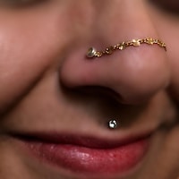 Nose Chain - Etsy