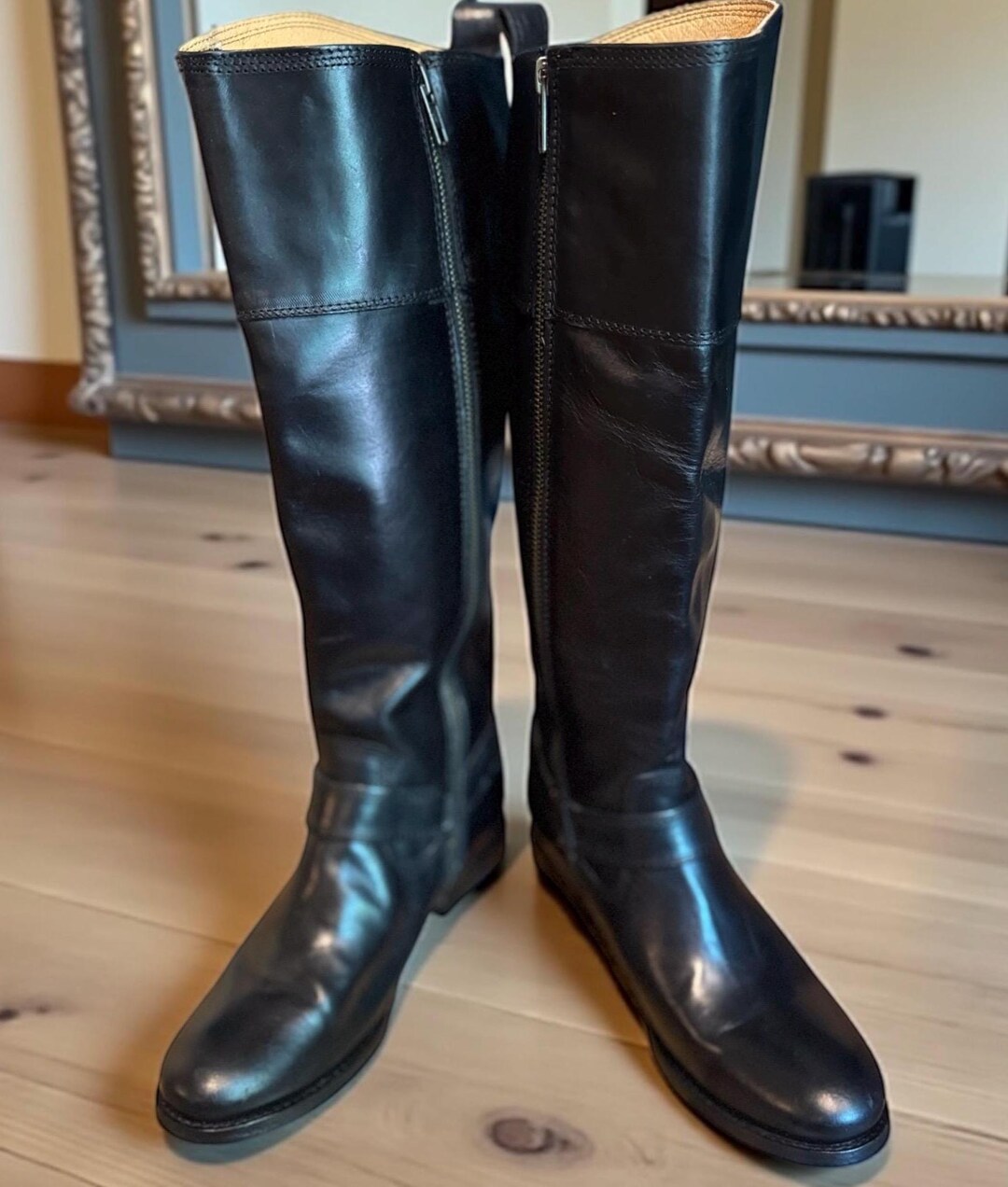 Frye Melissa Harness Tall Boots: Black Leather, Women’s 5.5B (new With ...