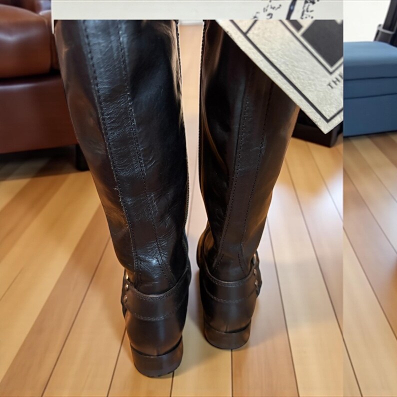 Frye Melissa Harness Tall Boots: Black Leather, Women’s 5.5B (new With ...