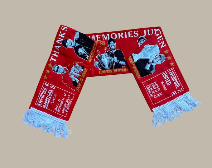Collectible FC Liverpool Scarf Featuring Legendary Coach Jürgen Klopp ...