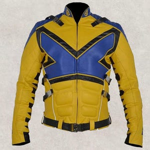 Wolverine Leather Jacket Yellow - Etsy UK