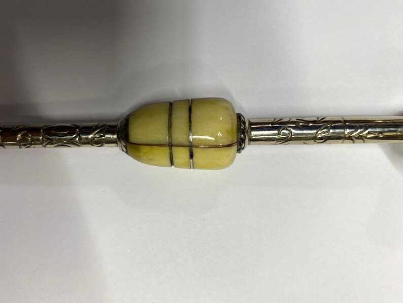 Midwakh traditionnel en os de chameau et métal gravé – Pipe orientale ...