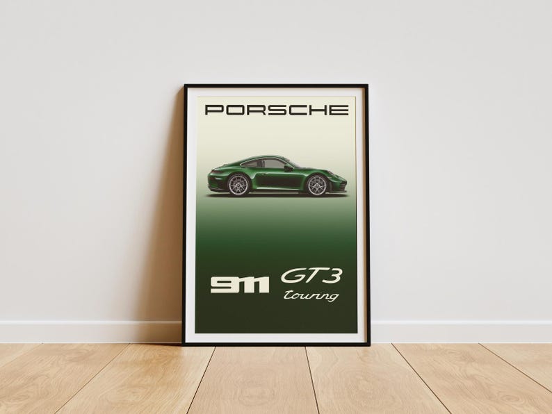 POSTER PORSCHE 911 GT3 Touring 992 - Portrait - Etsy