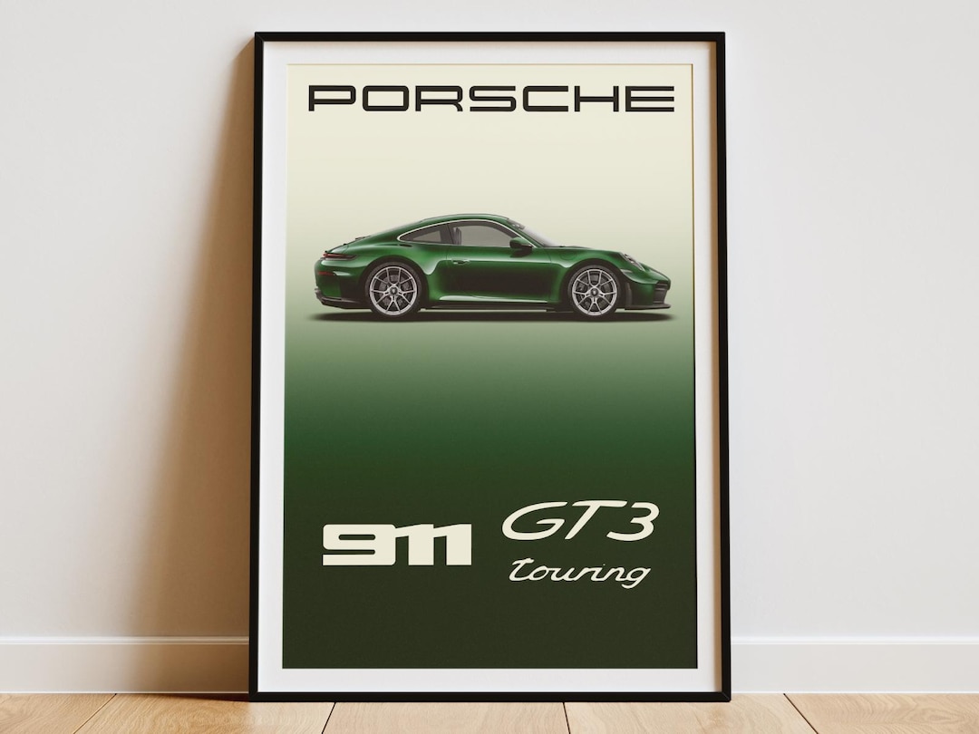 POSTER PORSCHE 911 GT3 Touring 992 - Portrait - Etsy