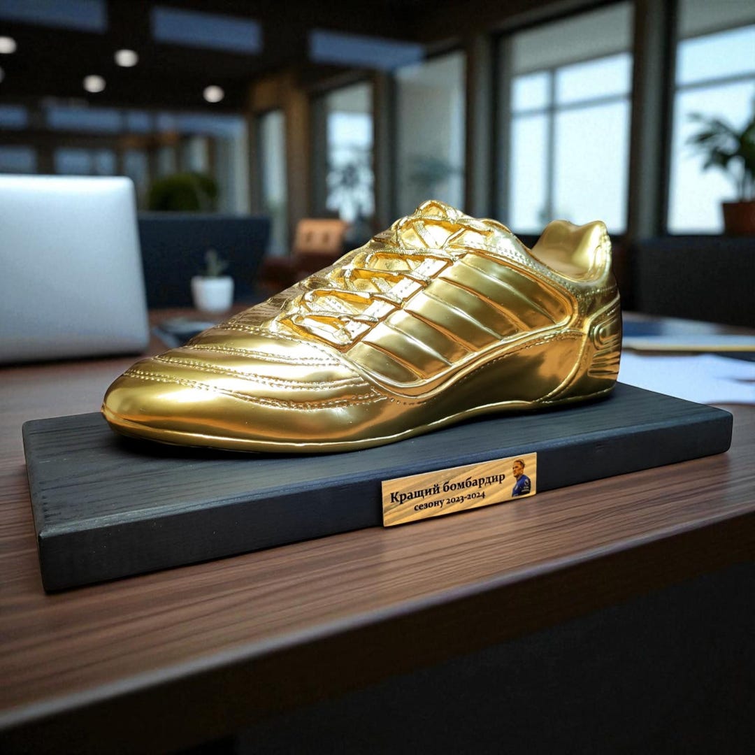 Handmade Gold Futsal Boot Trophy: Soccer Fan Gift, Office Decor - Etsy