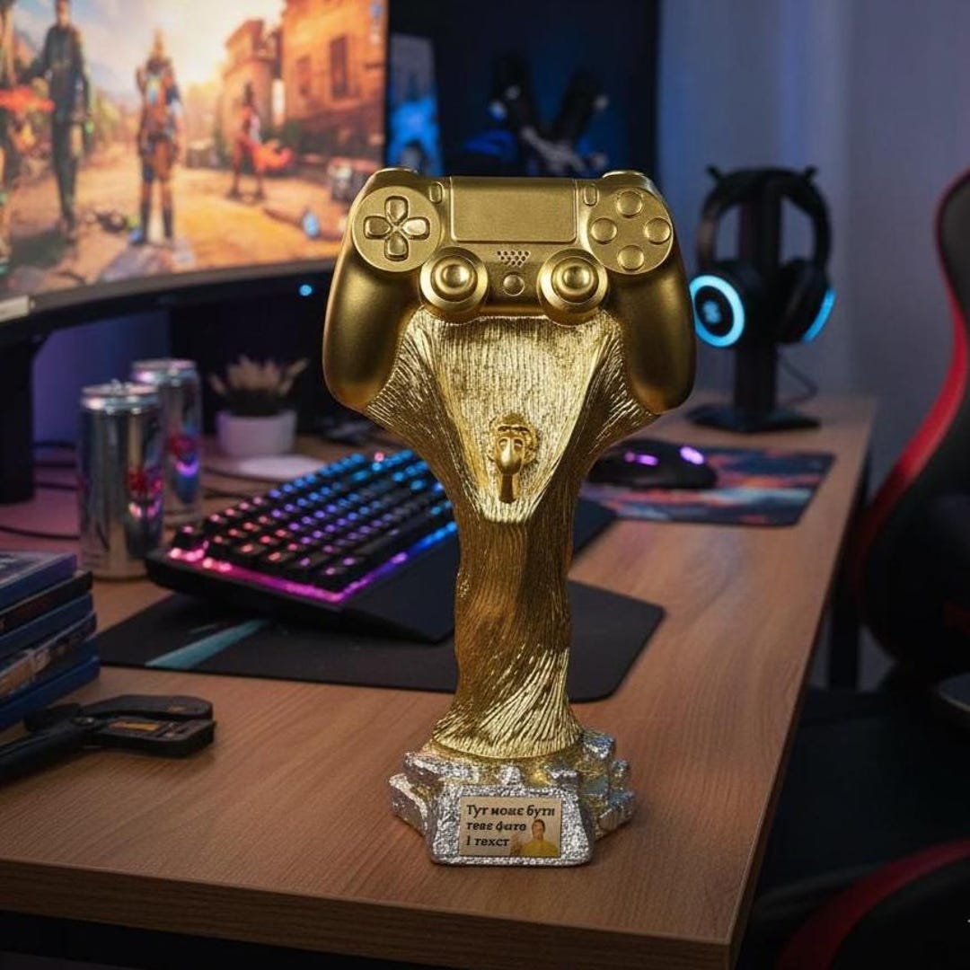 Gamepad Statue Handmade Gamer Handmade Trophy Gift Idea for Teen Gamer ...