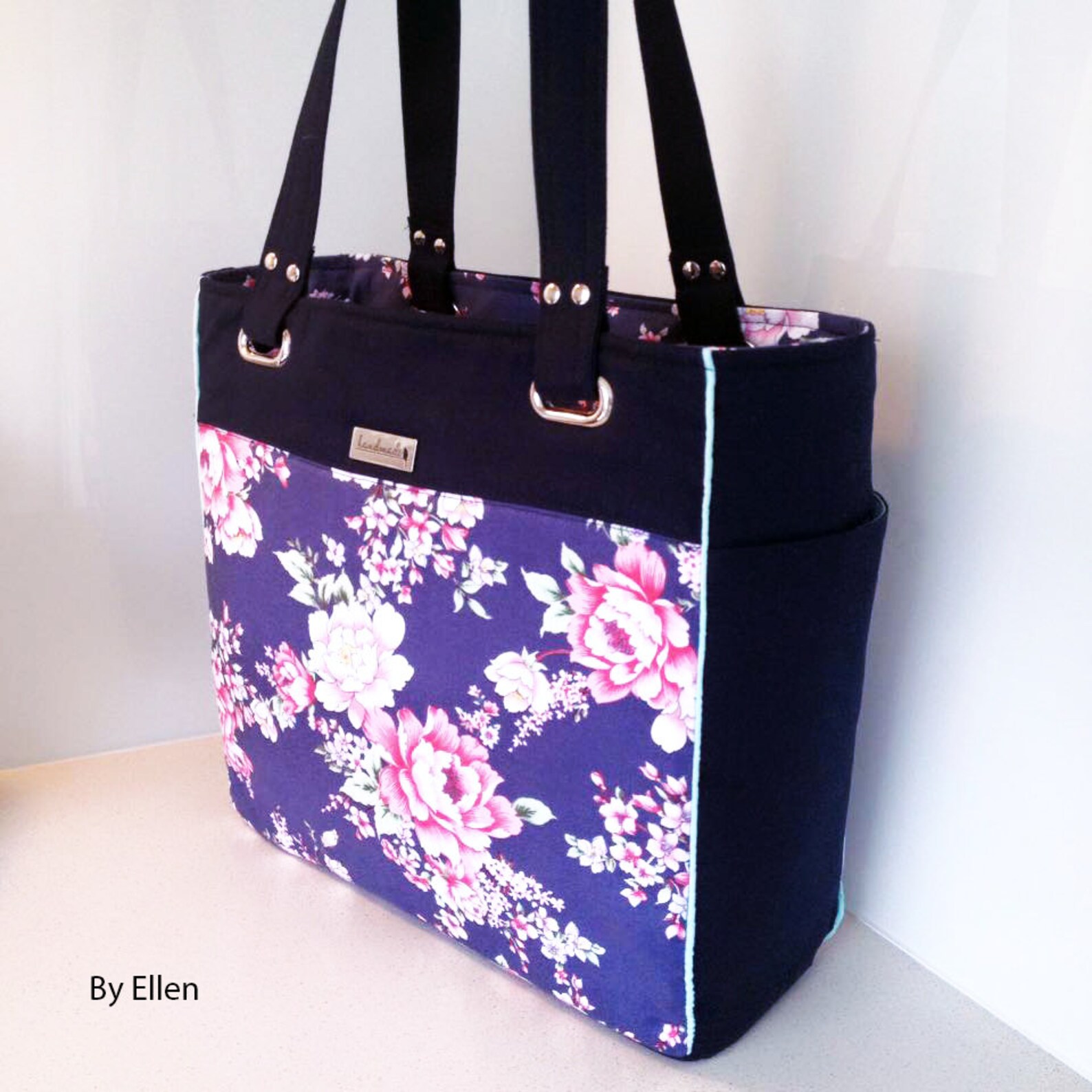 Tote Handbag Sewing Pattern for Pleather Leather or Fabric - Etsy Australia