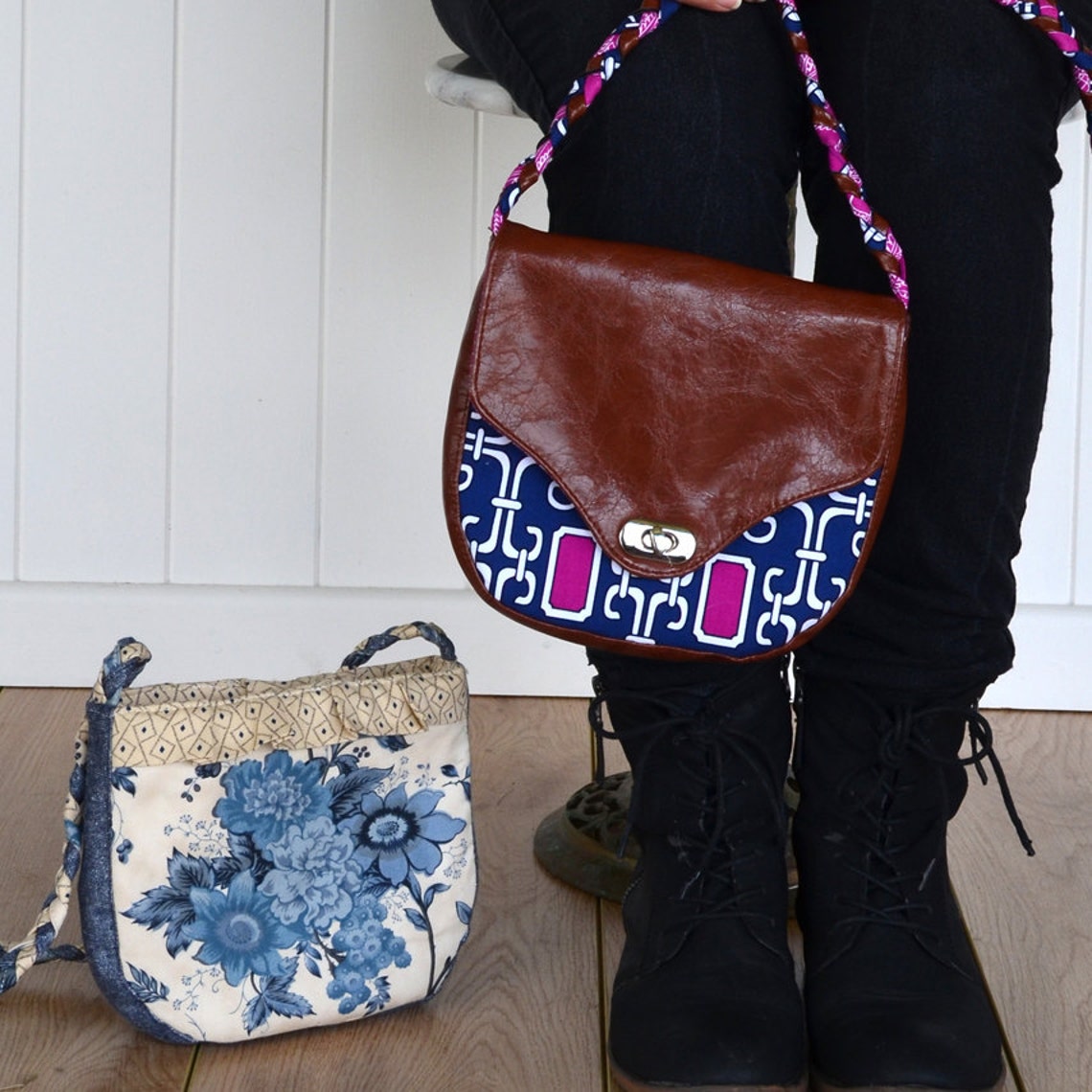Shoulder Bag PDF Pattern Cross Body Hipster emma | Etsy