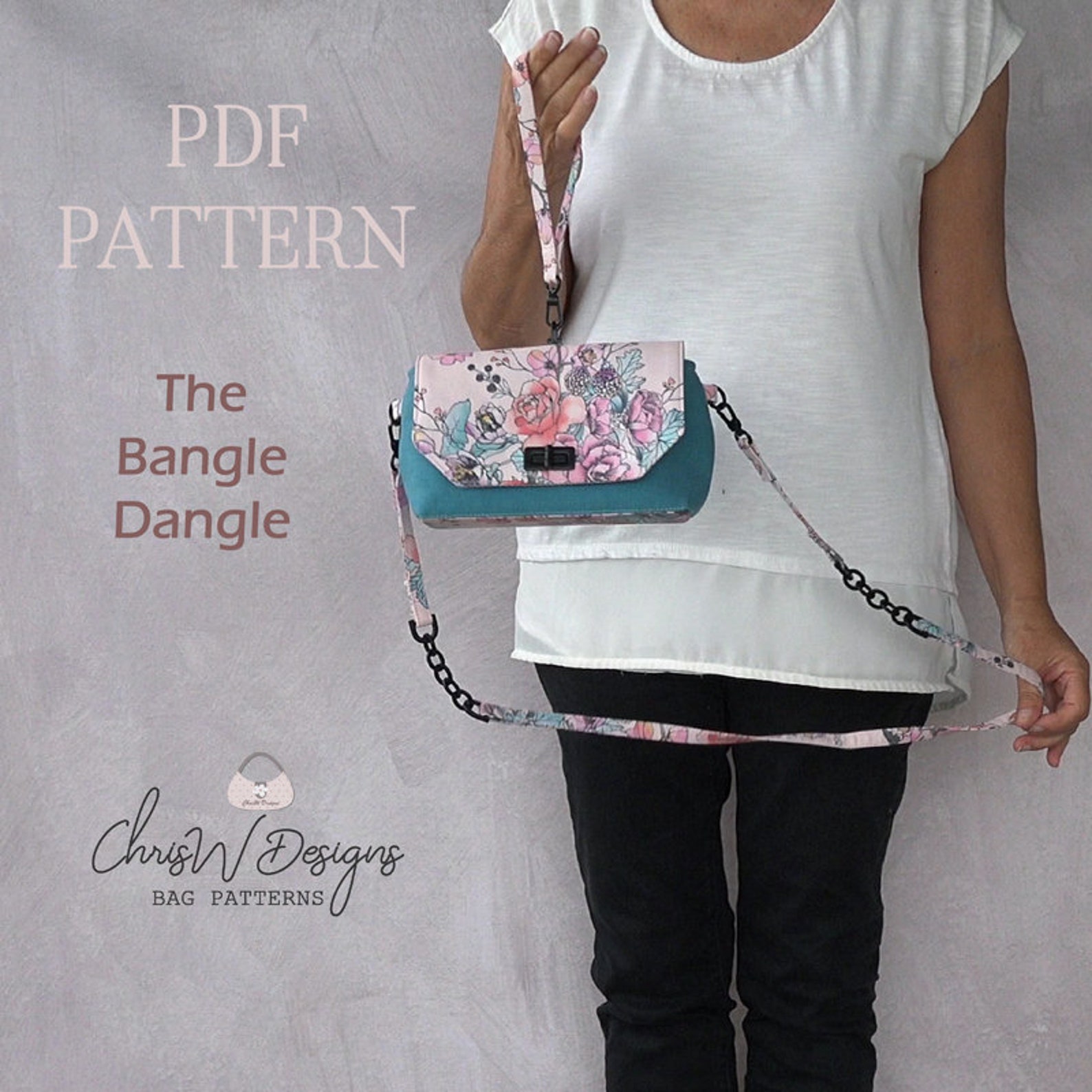 Designer Purse PDF Bag Sewing Pattern - the Bangle Dangle by Chrisw ...