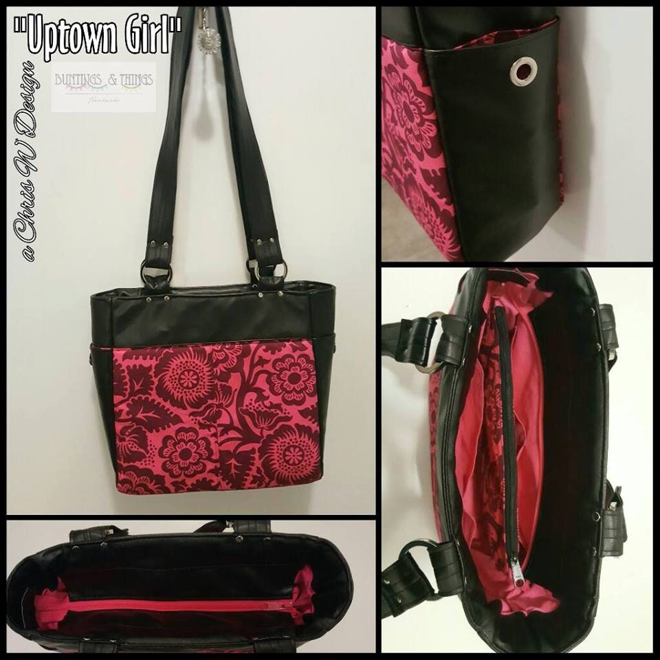 Tote Handbag Sewing Pattern for Pleather Leather or Fabric | Etsy Australia