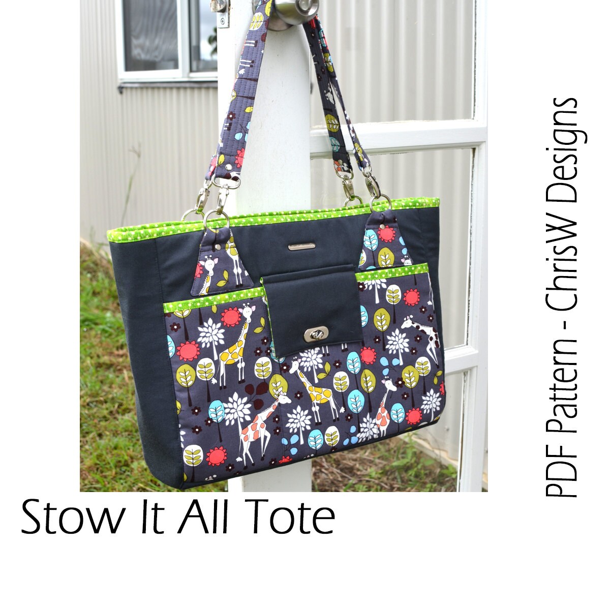 Tote Bag PDF Sewing Pattern the Stow It All Tote by Chrisw | Etsy UK