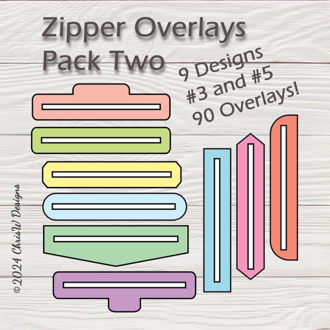 Zipper Overlay Collection - Pack Two With 90 Overlays! by Chrisw ...