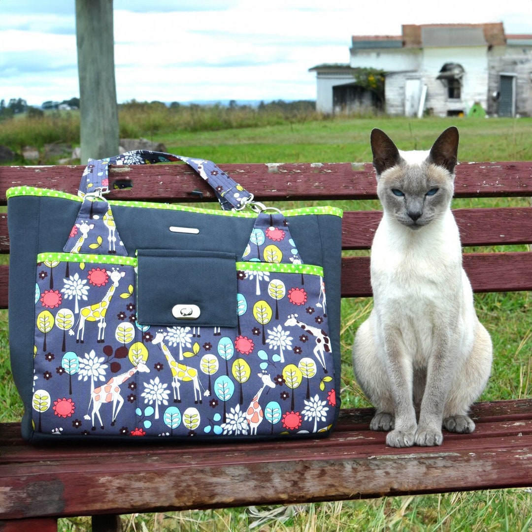 Tote Bag PDF Bag Sewing Pattern - the Stow It All Tote by Chrisw ...