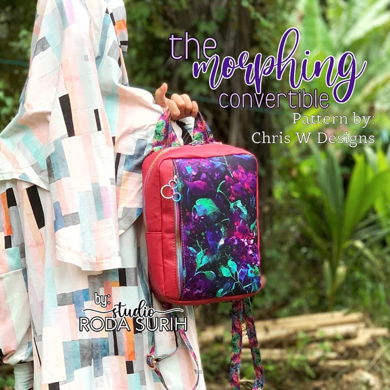 PDF Convertible Bag Sewing Pattern for a Backpack or Crossbody - Etsy ...