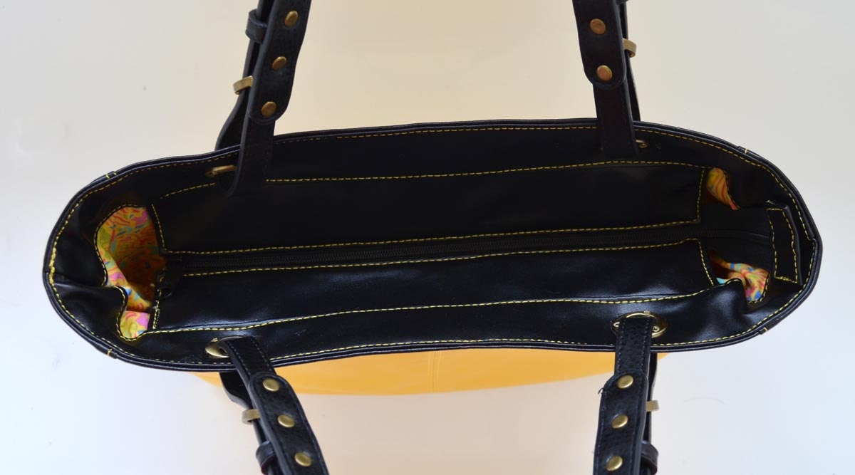 Tote Handbag Sewing Pattern for Pleather, Leather or Fabric - Uptown ...