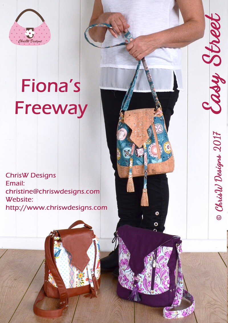 Sew & Sell Bag Sewing Pattern by Chrisw Designs - Fiona's Freeway With ...