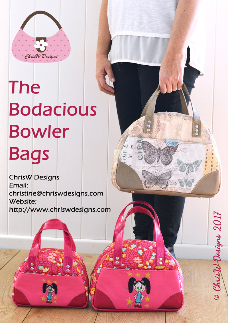 Bowler Bag Pattern - Designer Sewing Patterns by Chrisw Designs ...