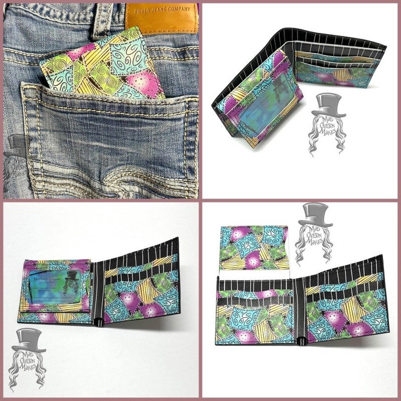 The Workman's Wallet Raw Edge PDF Sewing Pattern by Chrisw Designs for ...