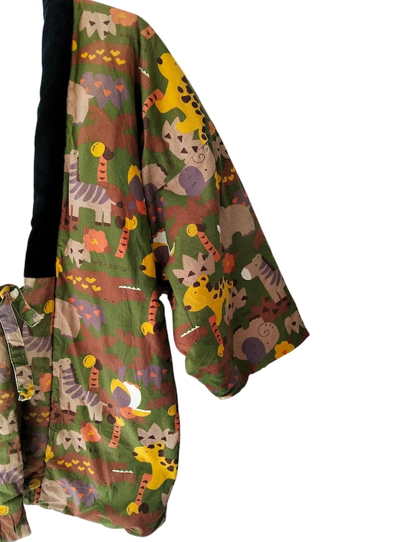 Vintage Japanese Hanten : Padded Warmwear Quilted Kim… - Gem